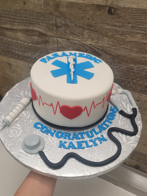 Paramedic Congratulations Cake - Goodies Bake Shop