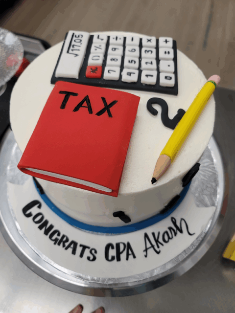 Accounting Custom Cake | Goodies Bake Shop
