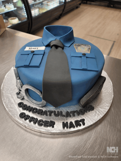 Police Officer Graduation Cake | Goodies Bake Shop