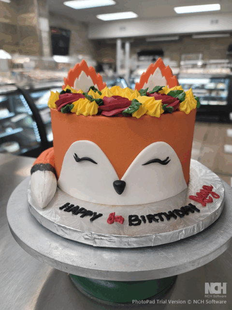 Cute Fox Cake - Goodies Bake Shop
